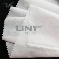 China 100% Cotton Shrink-Resistant Water Soluble Cotton Fusible Interlining Woven Fusible Lining for Shirt Collar for sale