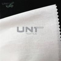 China 100% Cotton Shrink-Resistant Water Soluble Cotton Fusible Interlining Woven Fusible Lining for Shirt Collar for sale