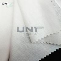 China 100% Cotton Shrink-Resistant Water Soluble Cotton Fusible Interlining Woven Fusible Lining for Shirt Collar for sale