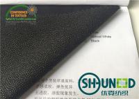 China Broken Twill Weave Fusible Adhesive Black Woven Interlining Material for Men's Suit Heavy Fabric for sale