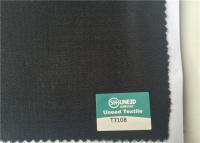 China Broken Twill Weave Fusible Adhesive Black Woven Interlining Material for Men's Suit Heavy Fabric for sale