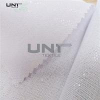 China Cotton Cap Woven Fusible Interlining Hard LDPE Glue For Hats for sale
