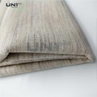 China Stiff Woven Hair Fusible Garment Interfacing For Men Suits for sale