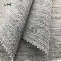 China Horse Hair Canvas Suit Fusible Lining Fabric For Men'S Wear for sale