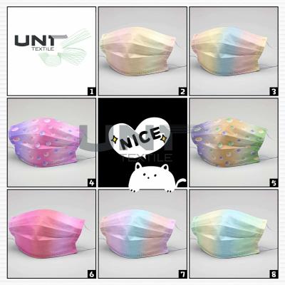China Antibacterial Printed PP Spunbond Non Woven Fabric For Mask for sale