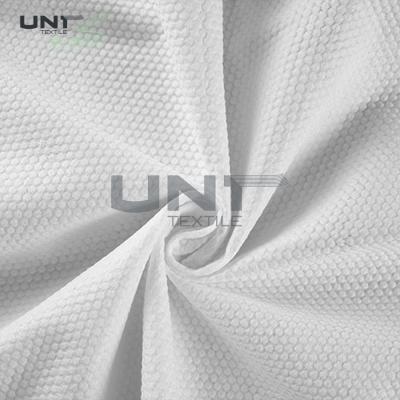 China White Wet Wipes Spunlace Nonwoven Fabric Embossed 100CM Width for sale