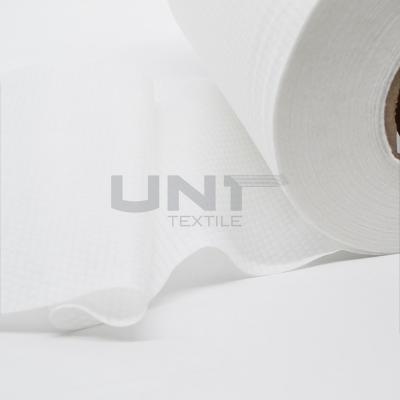 China Hydrophilic Embossed 3D Pearl Dot Spunlace Nonwoven Fabric For Wet Wipes for sale