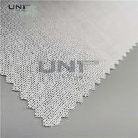China Cap Resin Cotton Woven Fusible Interlining With PES LDPE Coating for sale
