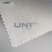 China Cap Resin Cotton Woven Fusible Interlining With PES LDPE Coating for sale