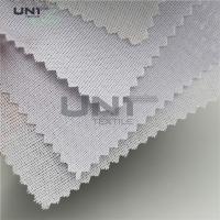 China Cap Resin Cotton Woven Fusible Interlining With PES LDPE Coating for sale