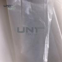 China PES Coating Fusible Interlining 0.05MM Double Side Adhesive Clear Color for sale