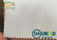 China Stiff Hard Hand Feeling Arabic Thobe 100% Cotton Fusible Interlining Woven Interfacing for sale