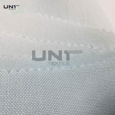 China Fusible Woven Clothing Tie Interlining Fabric  Brushed Plain Weave for sale
