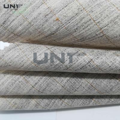 China Chinese Wholesale 190gsm heavy weight garment stretched cotton canvas fabric horse hair interlining for suit for sale