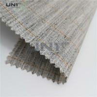 China Grey Extruded Fusing Knitted Hair Interlining 160cm Width for sale