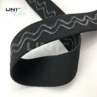 China Anti Slip Silicone Gripper Elastic Tape For Bra Strip With Logo Printing for sale
