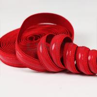 China Brown Color Garment Accessories Silicone Coated Elastic Tape For Bra Underwear for sale