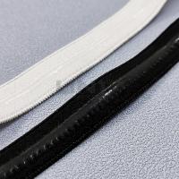 China Brown Color Garment Accessories Silicone Coated Elastic Tape For Bra Underwear for sale