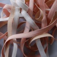 China Brown Color Garment Accessories Silicone Coated Elastic Tape For Bra Underwear for sale
