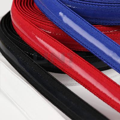 China Red Garments Accessories Silicone Coating Elastic Tape Bands With Customizable Widths for sale