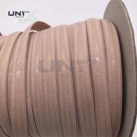 China Customized Nude Garments Accessories Polyester Silicone Drip Elastic Tape for sale