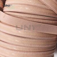 China Customized Nude Garments Accessories Polyester Silicone Drip Elastic Tape for sale