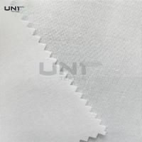 China Top Fuse Interlining Fabric 100% Cotton Hard Handfeeling HDPE Coating for sale