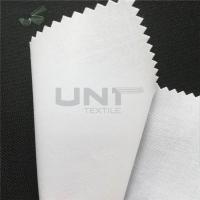 China Top Fuse Interlining Fabric 100% Cotton Hard Handfeeling HDPE Coating for sale