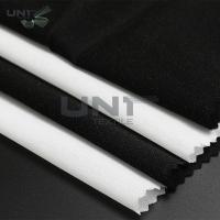 China Black Plain Weave Fusable Interfacing , Fabric 50gsm Woven Fusing for sale