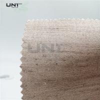 China Woven Hair Bow Canvas Cotton Polyester Interlining 260gsm Lining For Garment Uniform Suit for sale