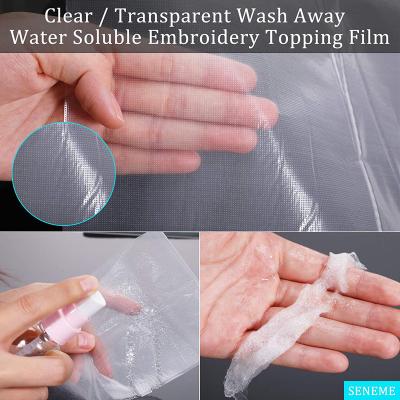China PVA Transparent Water Soluble Film 150cm For Embroidery / Laundry Beads for sale