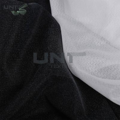 China Double Dot PA Coating Fusible Woven Interlining Soft Elastic for sale