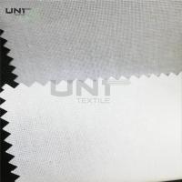 China Tearable 100% Cotton Fusible Interlining 157 gsm Woven Cotton Interfacing for Shirt Collars for sale