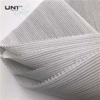 China 100% Polyester Woven Fusible Horse Hair Interlining Fabric Chest Interlining Washable for sale