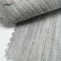 China 50cm - 150cm Width Horse Hair Canvas Interlining For Suit Cloth And Chest Lining for sale