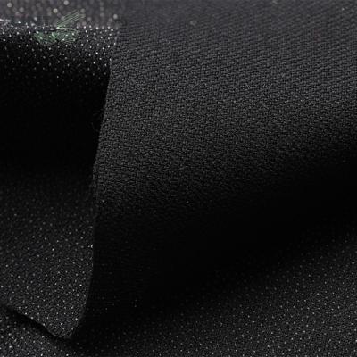 China Plain Dyed 50D*50D Woven Interlining with PA/PES Glue HDPE/LDPE Coating 110*76 Density for sale