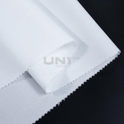 China Plain Weave Shirt Interlining Fusible Interlining with 72 gsm and 112cm Width for Collar and Cuff for sale