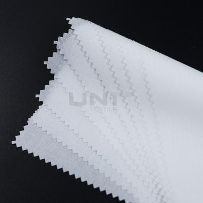China Natural Soft Shirt Interlining 100% Polyester 188 GSM 150 cm Width Fusible Interlining for sale
