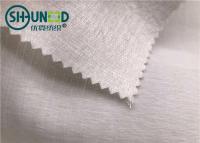 China Wool Necktie Interlining Plain Weave / Polyester Interlining Fabric with Good Elasticity for sale