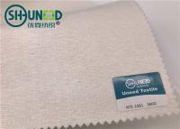 China Soft 100% Polyester Plain Weave Tie Interlining Fabric Heavy Weight For Necktie for sale