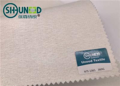 China Soft 100% Polyester Plain Weave Tie Interlining Fabric Heavy Weight For Necktie for sale