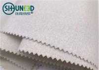 China 100% Polyester Plain Weave Woven Tie Interlining Fabric Single Side Brushed for sale