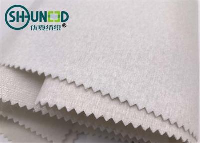 China 100% Polyester Plain Weave Woven Tie Interlining Fabric Single Side Brushed for sale
