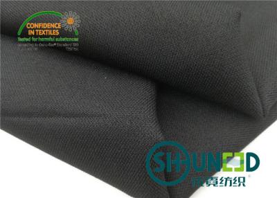 China 100% Polyester Fusible Twill Woven Interlining Fabric With Double Dot for sale
