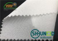 China 55GSM Fusible Woven Adhesive Liner /White  Interlining In Garments for sale