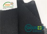 China Black PA Coated Stretch Twill Weave Fusible Interlining Woven Interfacing for Suits for sale
