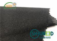 China Black PA Coated Stretch Twill Weave Fusible Interlining Woven Interfacing for Suits for sale