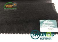 China Black PA Coated Stretch Twill Weave Fusible Interlining Woven Interfacing for Suits for sale