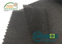 China Black PA Coated Stretch Twill Weave Fusible Interlining Woven Interfacing for Suits for sale