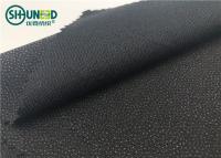 China White And Black Color Broken Twill Weave Elastic Twill Weave Fusible Interlining Woven Interlining for sale